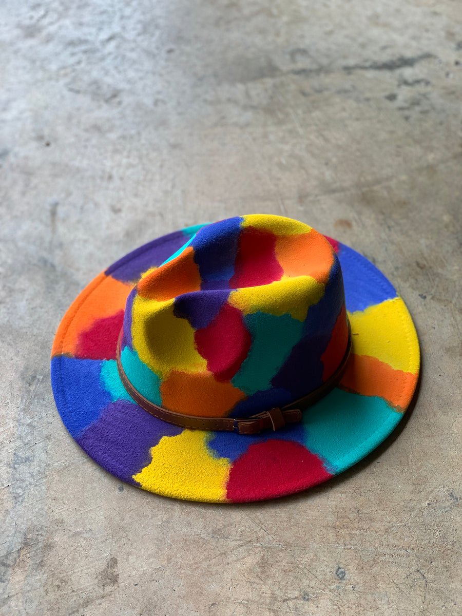 Hand-painted Fedora – Splashed by DKG